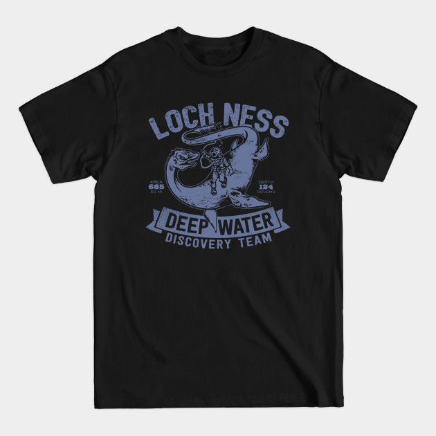 Loch Ness Deep Water Discovery Team - Loch Ness Monster - T-Shirt Designed & Sold By Edson Sousa
